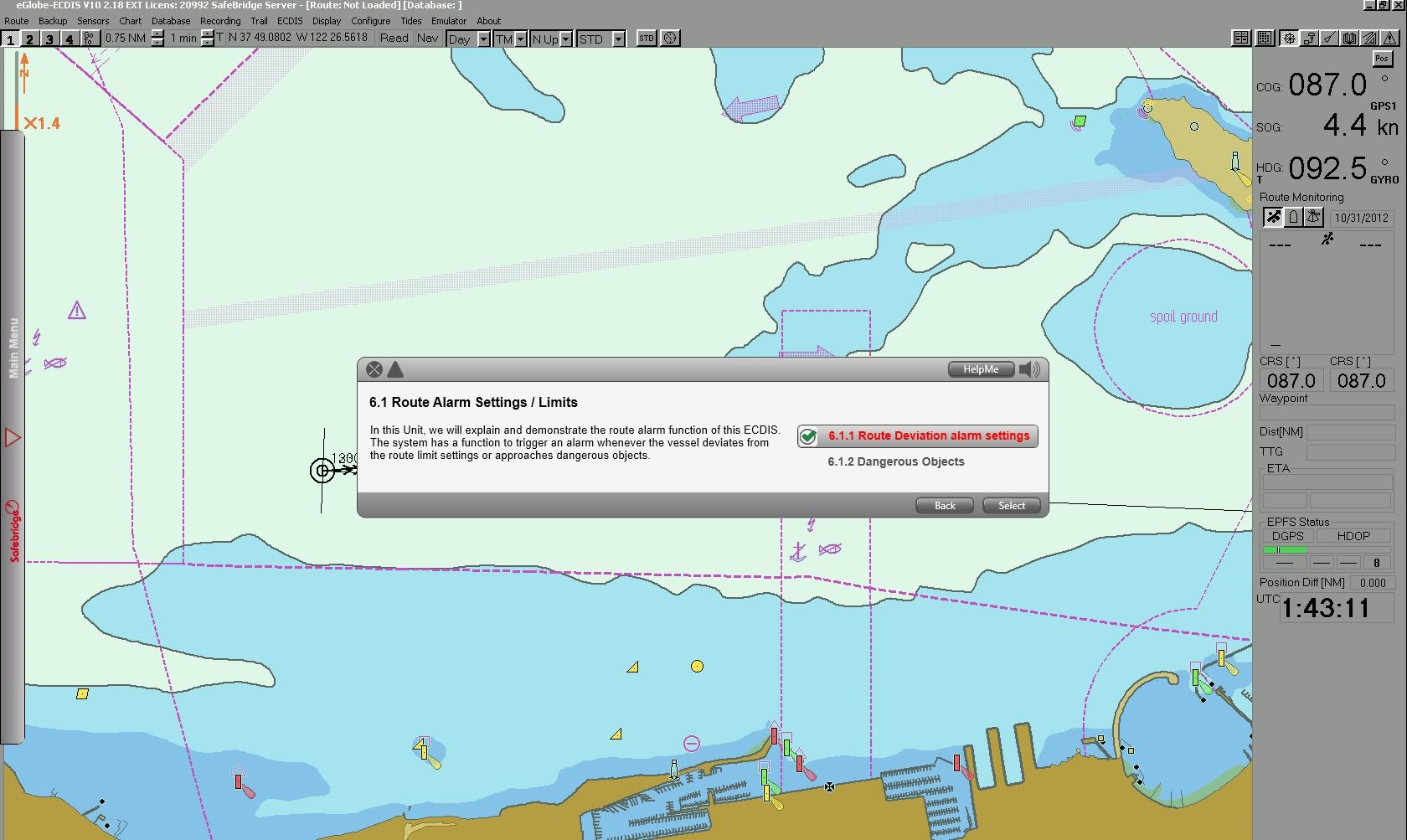 Safebridge Portal - Details of Course ChartWorld eGlobe
