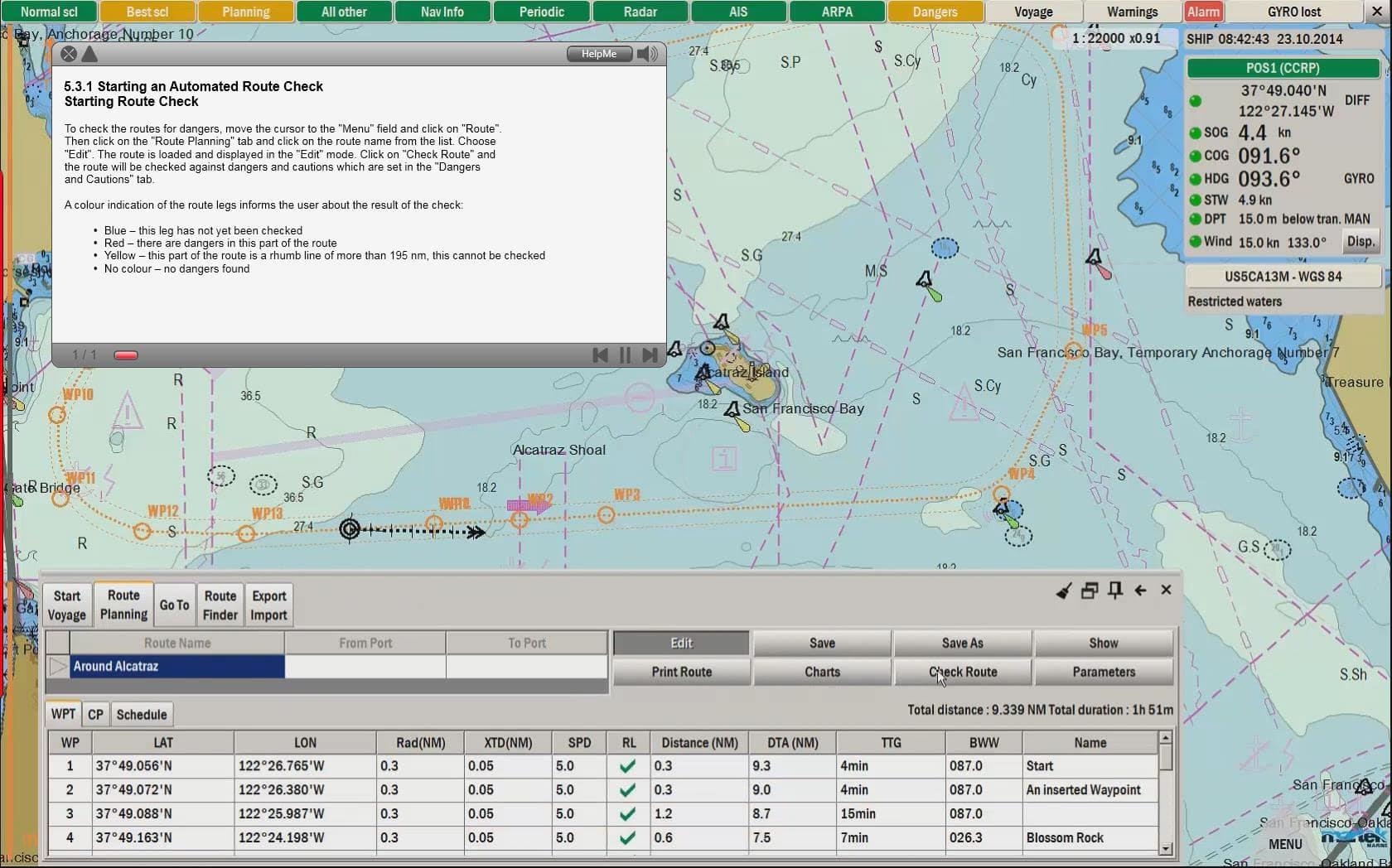 Safebridge Portal - Details of Course Martek Marine iECDIS